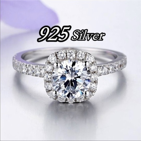 Jewelry | Nwt 925 Cubic Zirconia Ring Size 7 Left | Poshmark